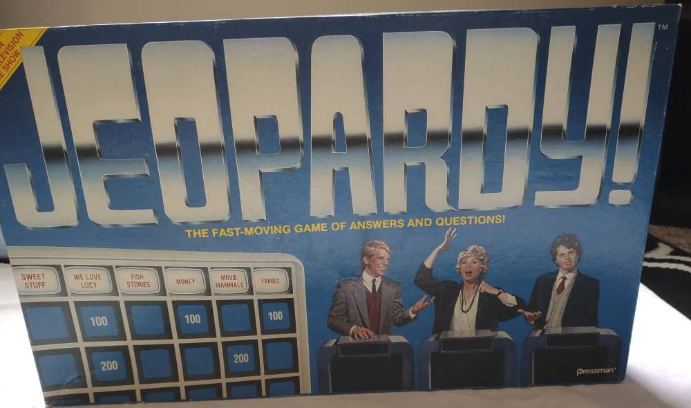 Vintage 1986 Jeopardy board game 25th Anniversary edition by Pressman ...
