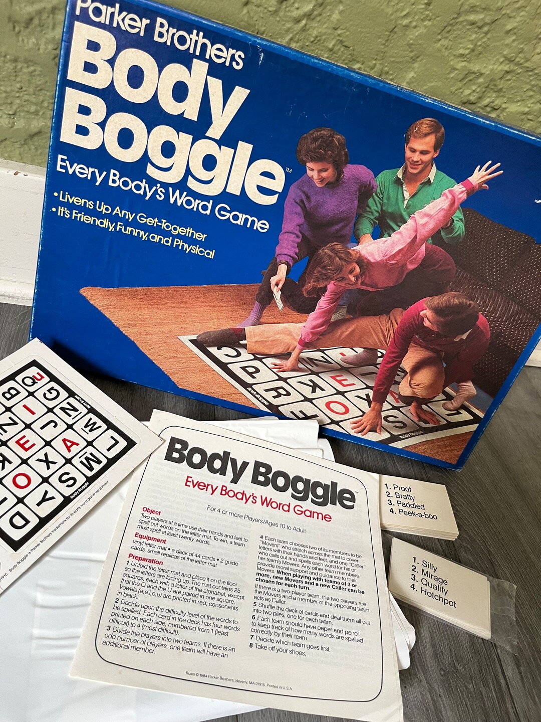 Vintage/ 1984/ Body/ Boggle/ Every Bodys Word Game/ Parker Brothers ...
