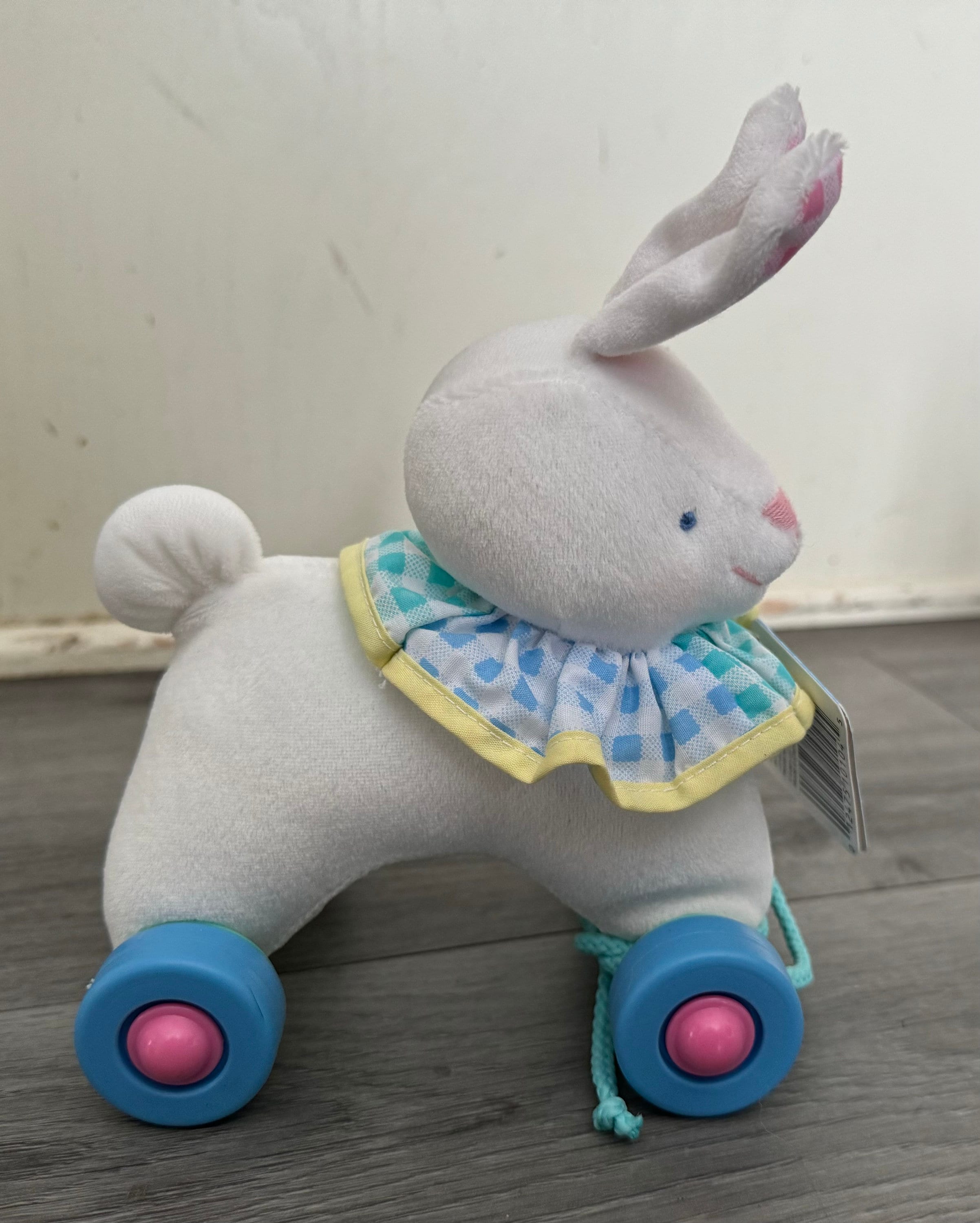 New Old Stock/ Vintage/ Eden/ White/ Bunny/ Pull Toy/ Kids Toy/ Infant ...
