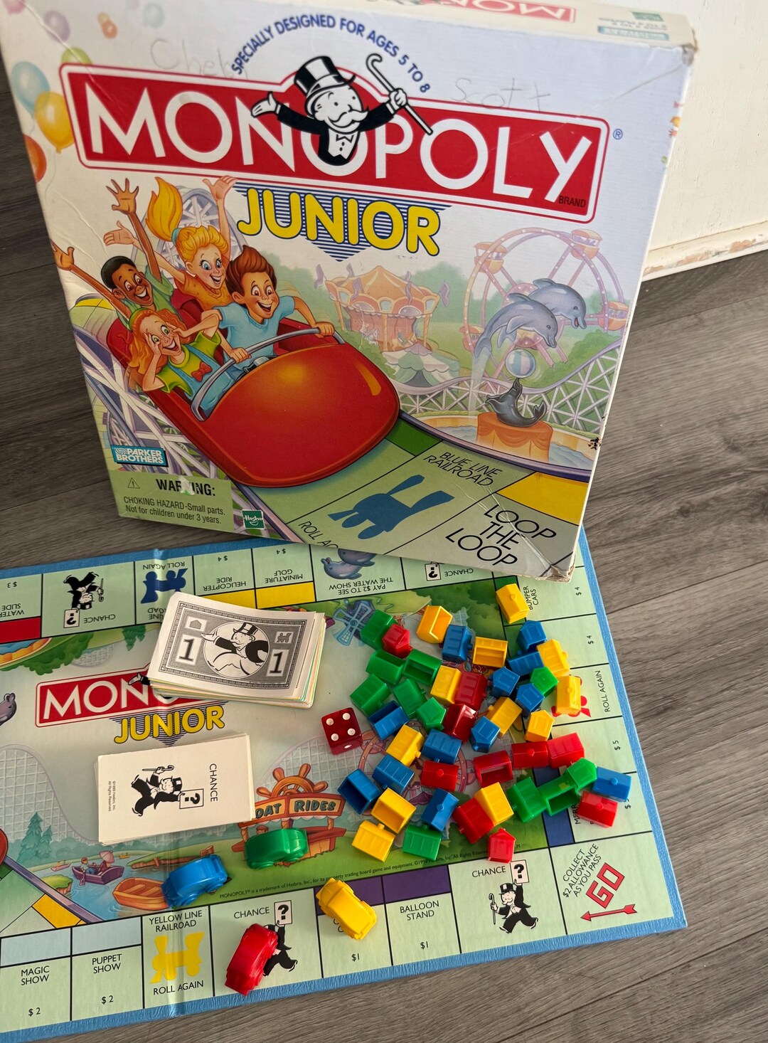 Vintage/ 1999/ Monopoly/ Junior/ Parker Brothers/ Fair to Good ...