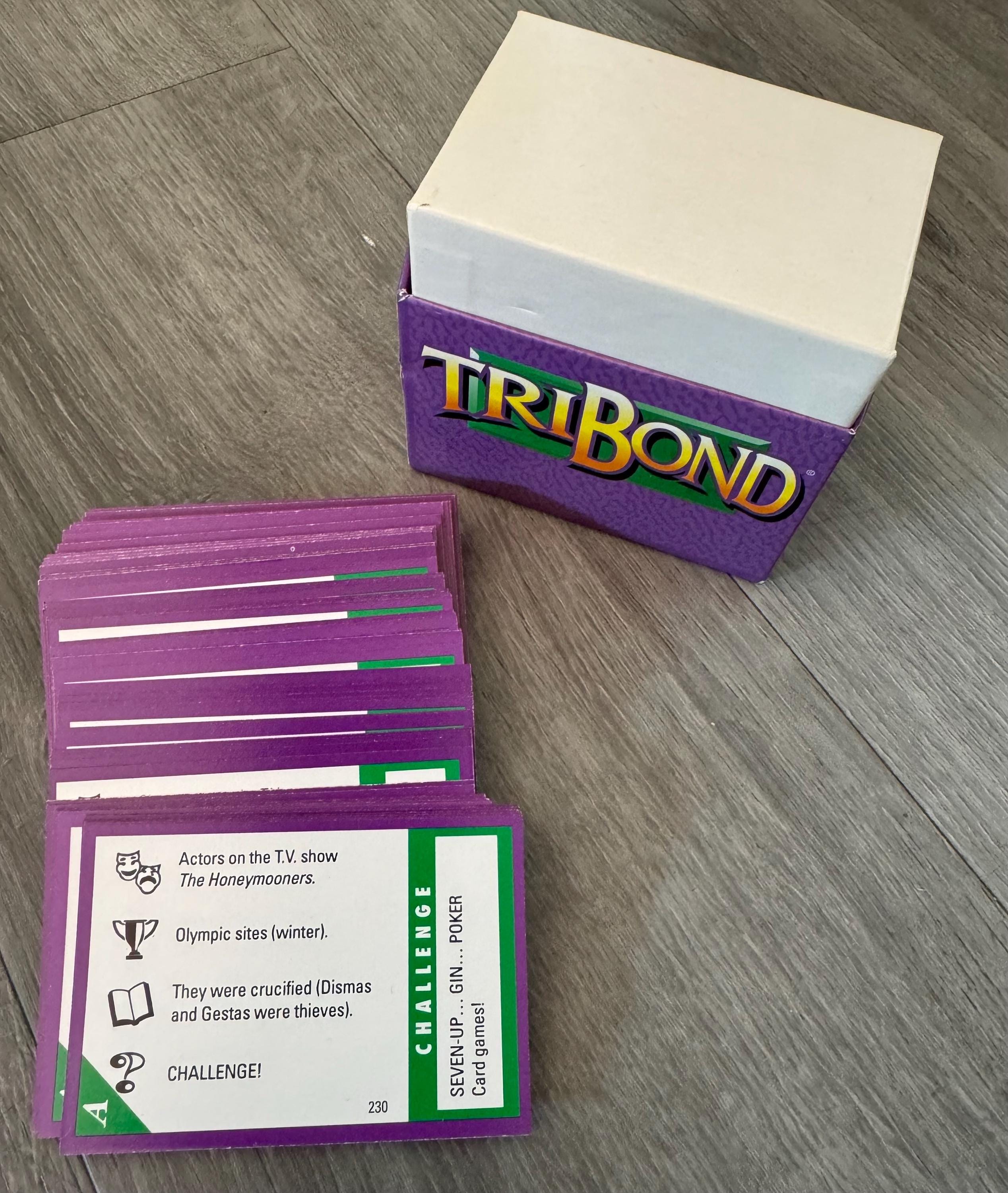 Vintage/ 1995/ Tribond/ Board Game/ Clue Set Cards/ Volume 1/ Complete ...