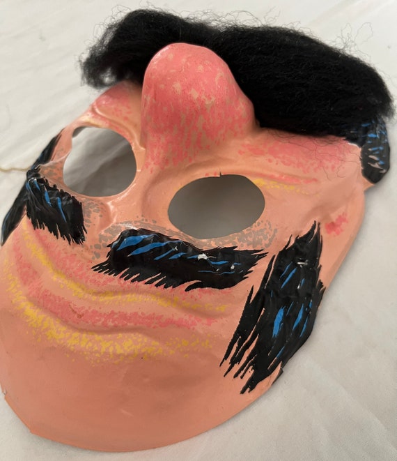 Vintage/ Halloween/ Partial Mask/ Male/ Bald/ Big Nos… - Gem