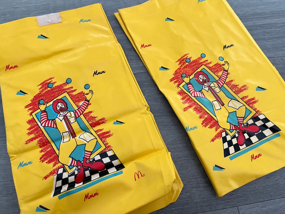 Vintage/ 1988/ Set of 2/ Mcdonalds/ Ronald Mcdonald/ Plastic/ Lunch ...