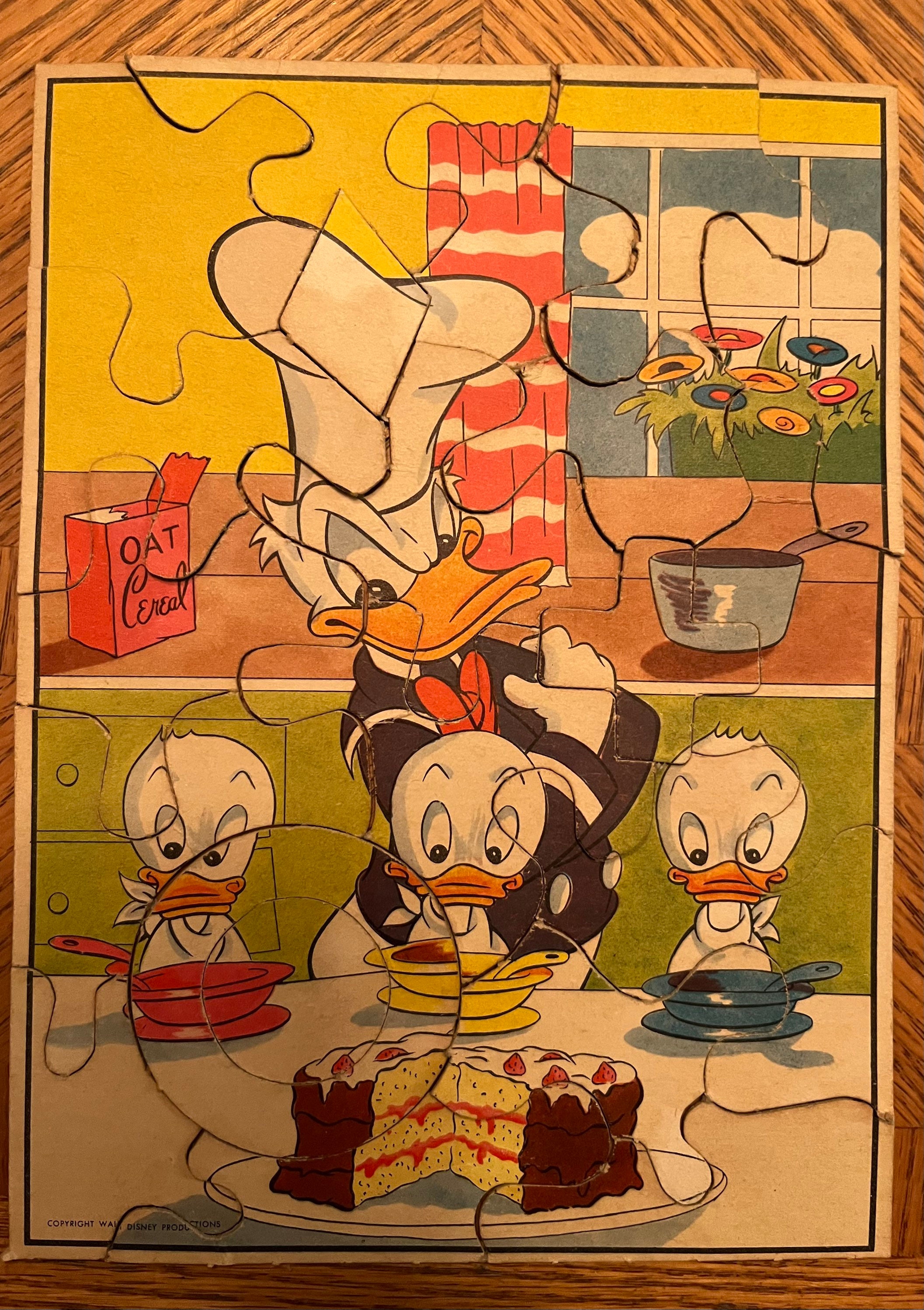 Rare/ 1950s/ 1960s/ Walt Disney/ Donald Duck/ Picture Puzzles/ 2 ...