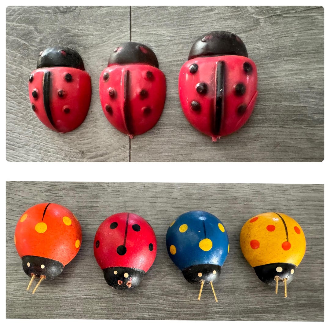 Vintage/ 2 Lots/ SOLD SEPARATELY /ladybug/ Refrigerator Magnets/ Set of ...