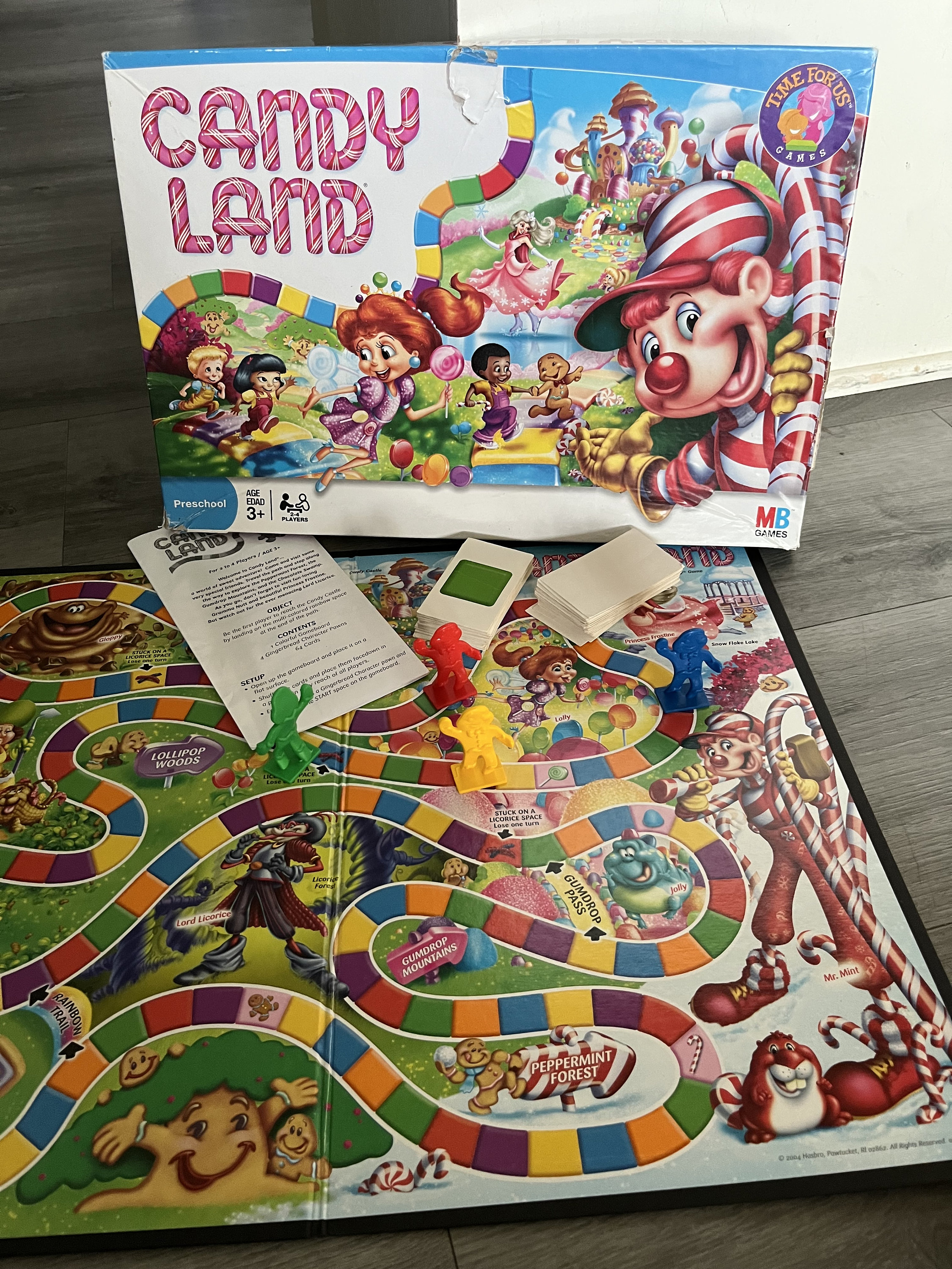 Vintage/ 2004/ 2005/ Candy Land/ Sweet Adventures/ Board Game/ Hasbro ...