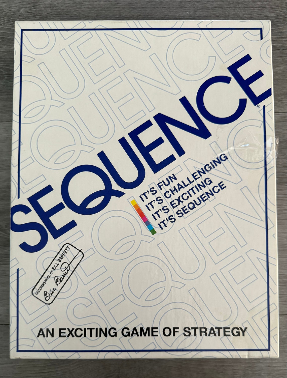 Vintage/ 1995/ Sequence/ Board Game/ Strategy/ Complete/ Good Condition - Etsy