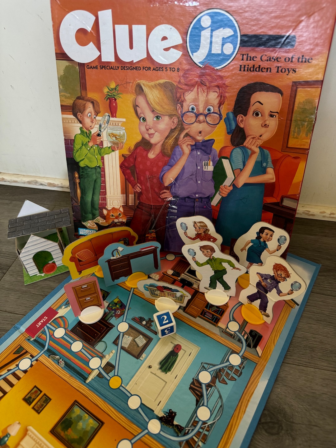 Vintage/ Clue Jr/ Case of the Hidden Toys/ Board Game/ Hasbro/ Parker ...