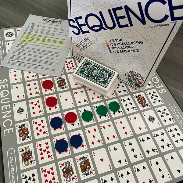 Sequence Board Game - Etsy