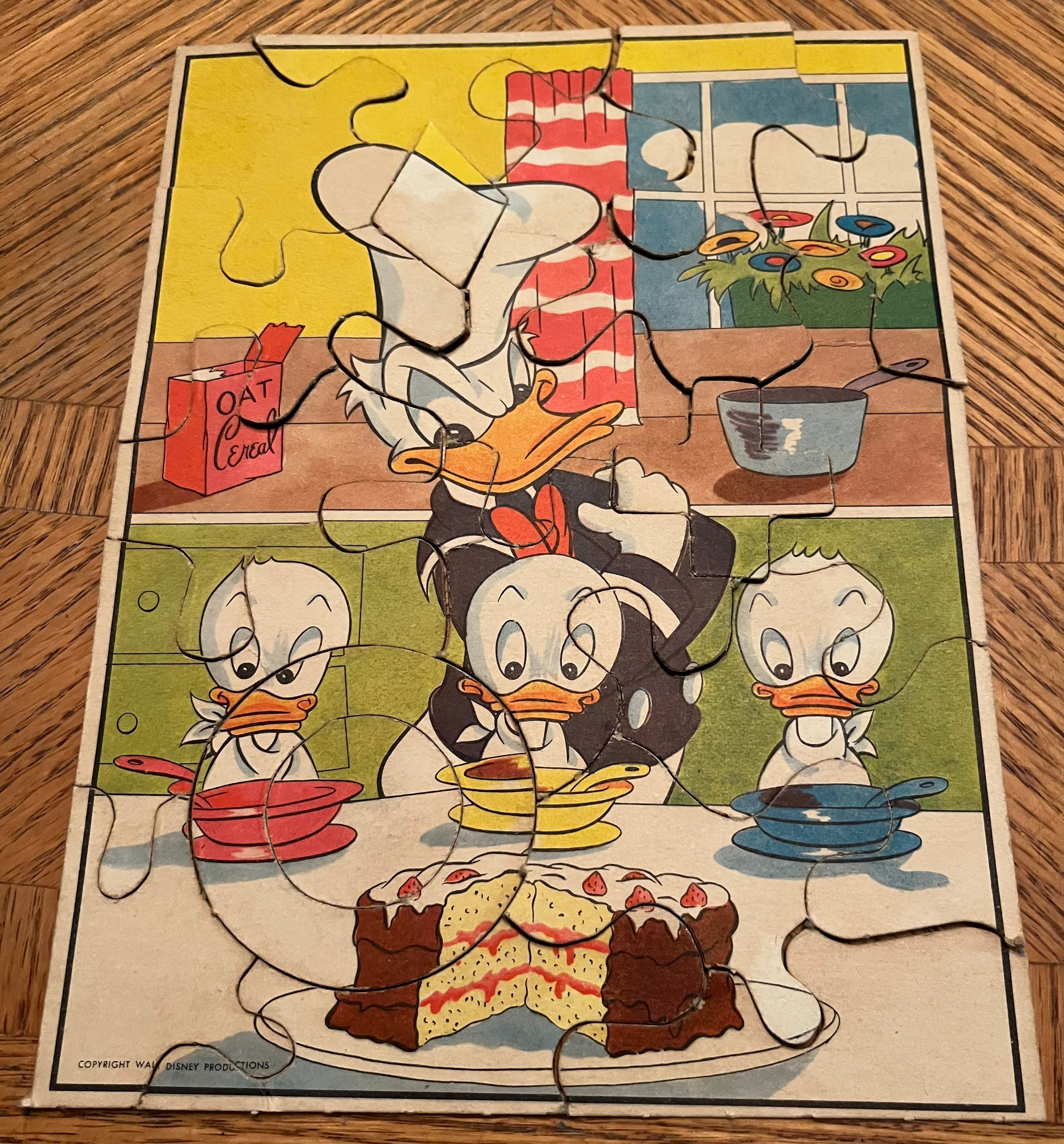 Rare/ 1950s/ 1960s/ Walt Disney/ Donald Duck/ Picture Puzzles/ 2 ...