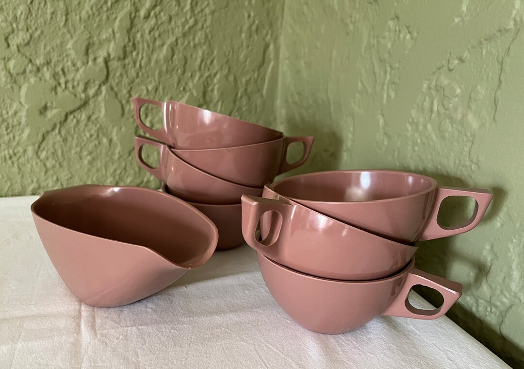 Vintage/ 1980s/ Mar Crest/ Melmac/ Mauve Color/ 8 Piece Set/ Gravy Boat ...