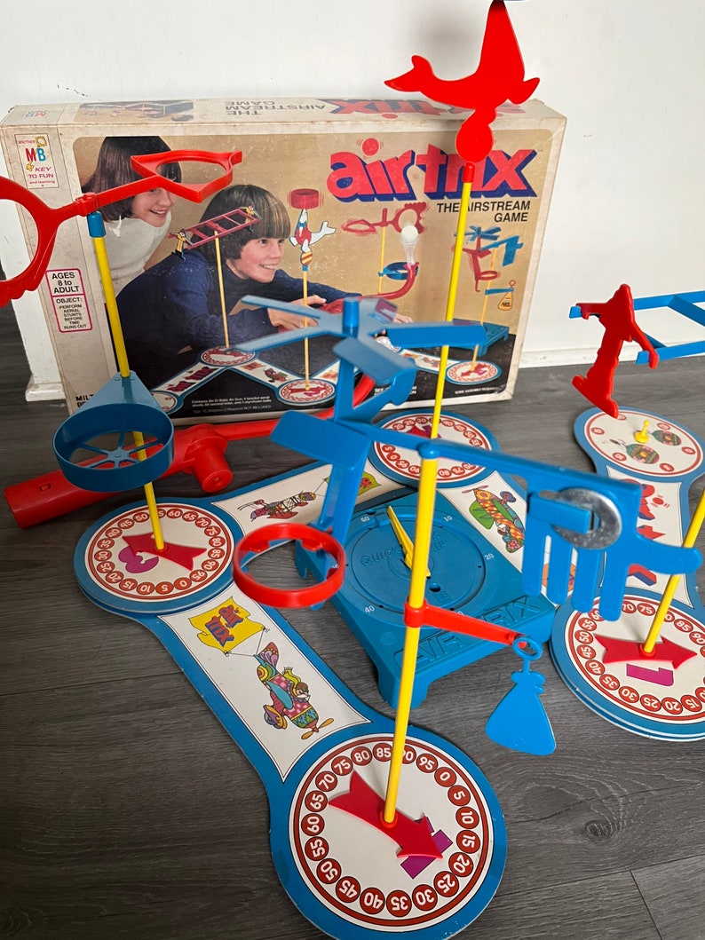 Rare!/ Vintage/ 1985/ Air Trix/ the Airstream Game/ Milton Bradley ...