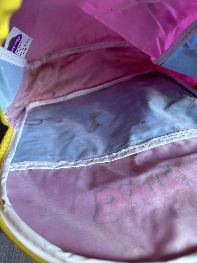 Vintage/ 1997/ Barney/ Kids/ Backpack/ Fair Condition - Etsy