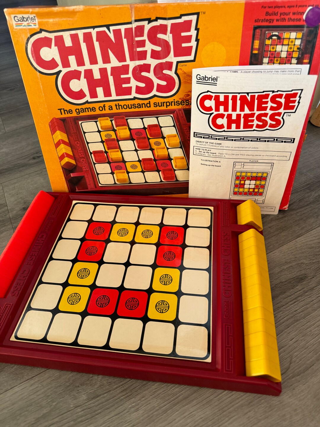 Vintage/ 1981/ Chinese Chess/ Gabriel/ Strategy Game/ Complete/ Good ...