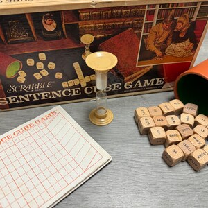 Vintage/ 1971/ Scrabble/ Sentence Cube/ Game/ Scrabble Brand/ No 96 ...