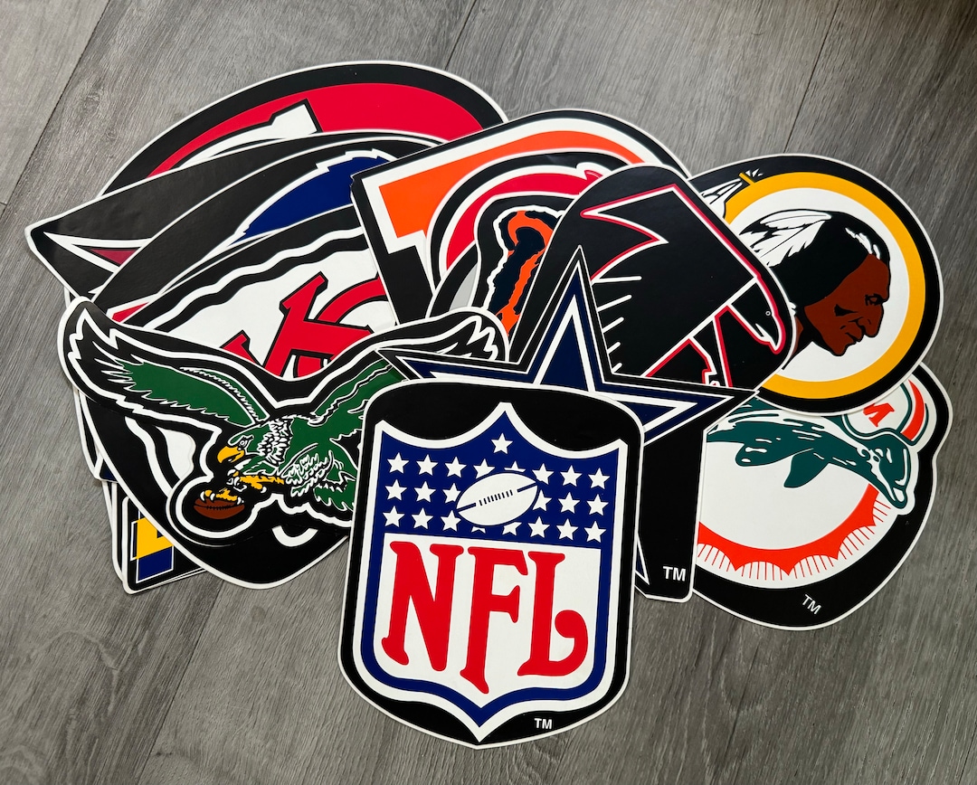 Vintage/ Lot of 22/ NFL/ Logo/ Stickers/ Decals/ Good Condition - Etsy