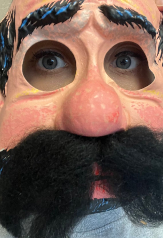 Vintage/ Halloween/ Partial Mask/ Male/ Bald/ Big Nos… - Gem