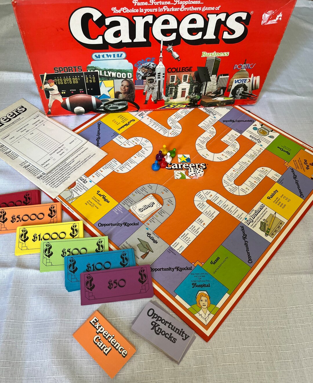 Vintage/ 1979/ Careers/ No 66/ Board Game/ Parker Brothers/ Complete ...