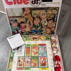 Vintage/ 1989/ Clue/ Jr./ Case of the Missing Pet/ Game/ Parker ...