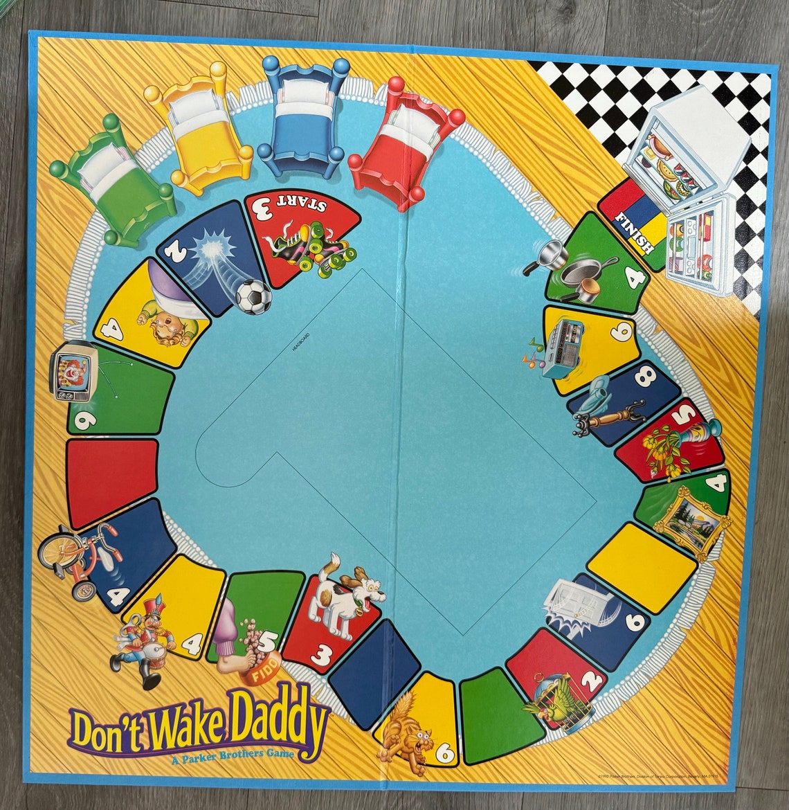 Vintage/ 1992/ Dont Wake Daddy/ Color Matching Action Game/ Parker ...