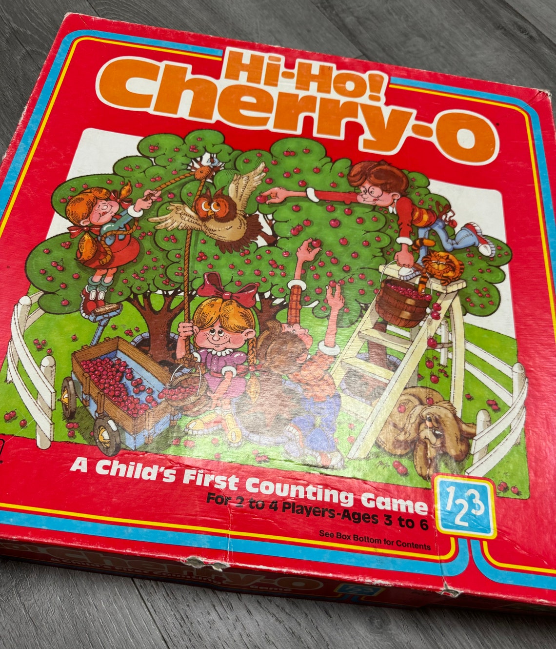 Vintage/ 1985/ Hi!-ho! Cherry-o/ Childs First Counting Game/ Golden ...