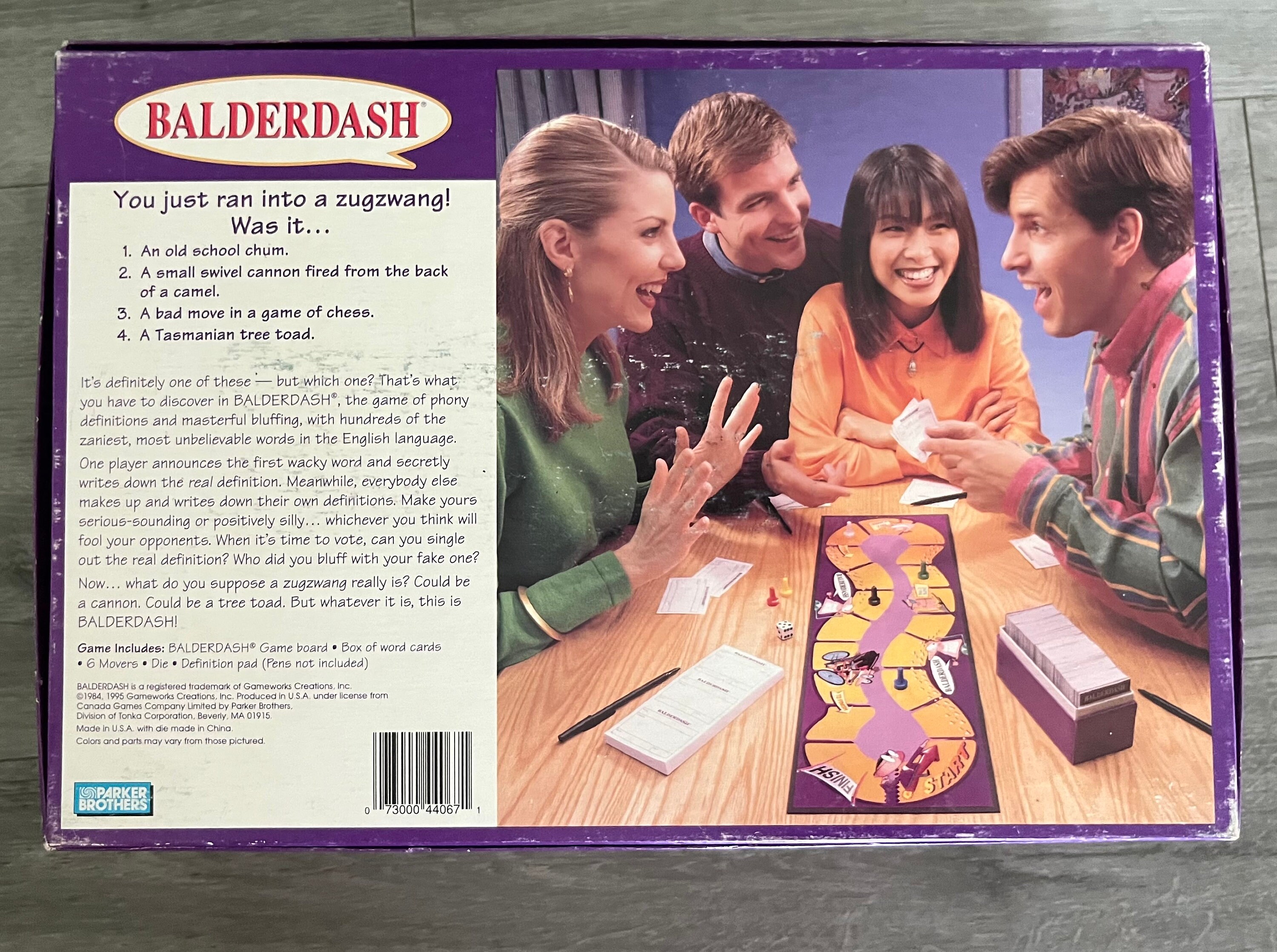 Vintage/ 1995/ Balderdash/ Hilarious/ Buffing/ Game/ No 250/ Gameworks ...