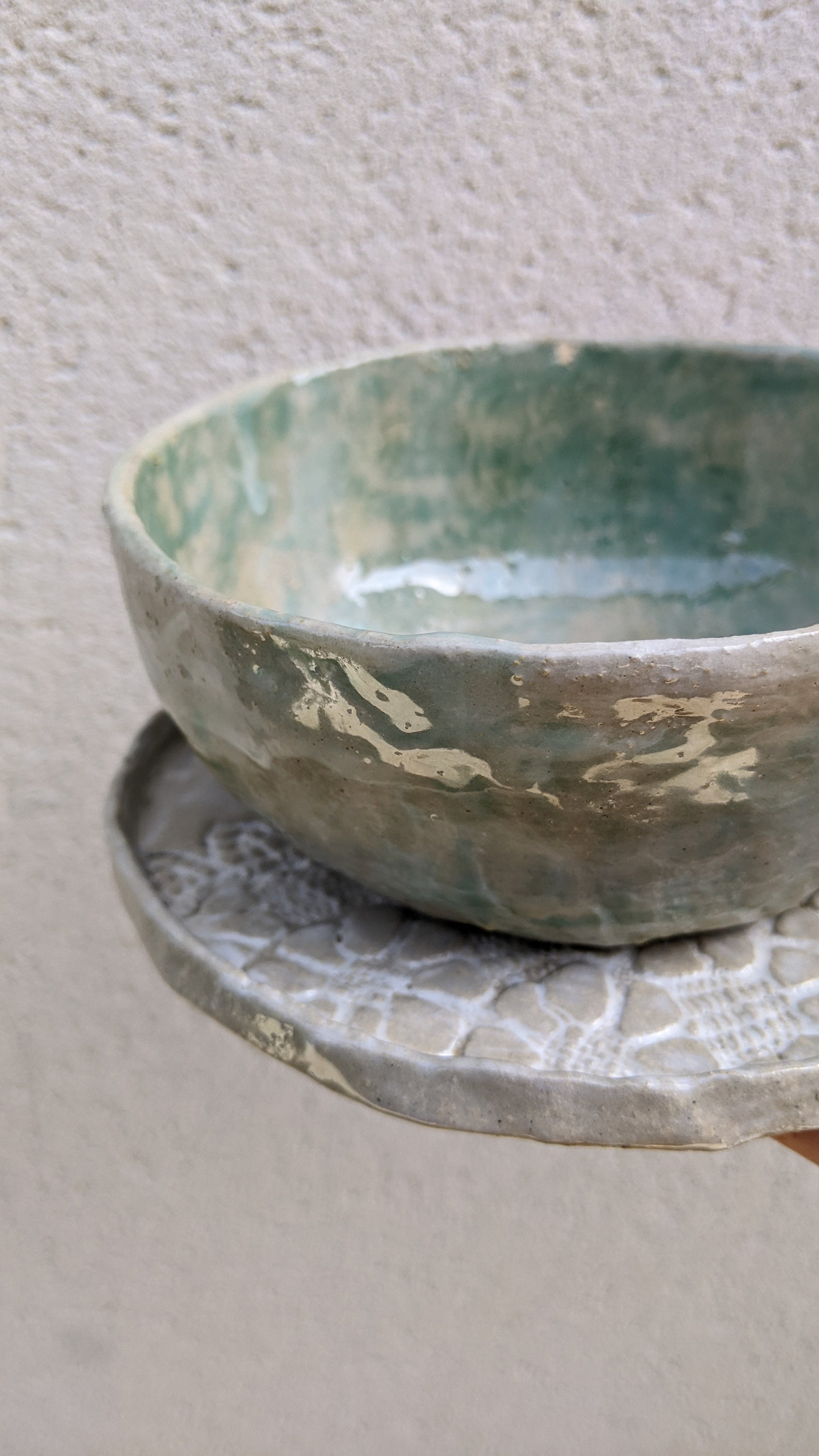 Ceramic Bowl & Plate Set - Etsy