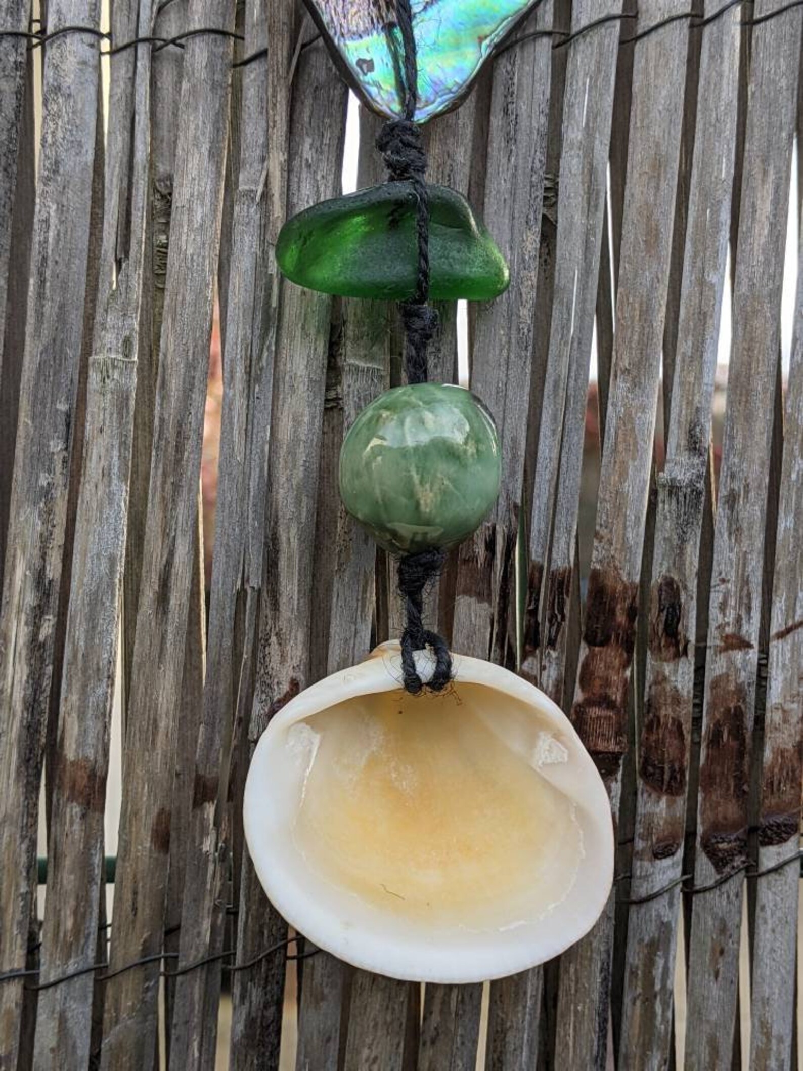 Ceramic, Sea Glass & Seashells Wall Hanging - Etsy