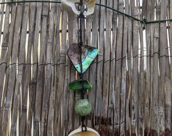 Ceramic, Sea Glass & Seashells Wall Hanging - Etsy