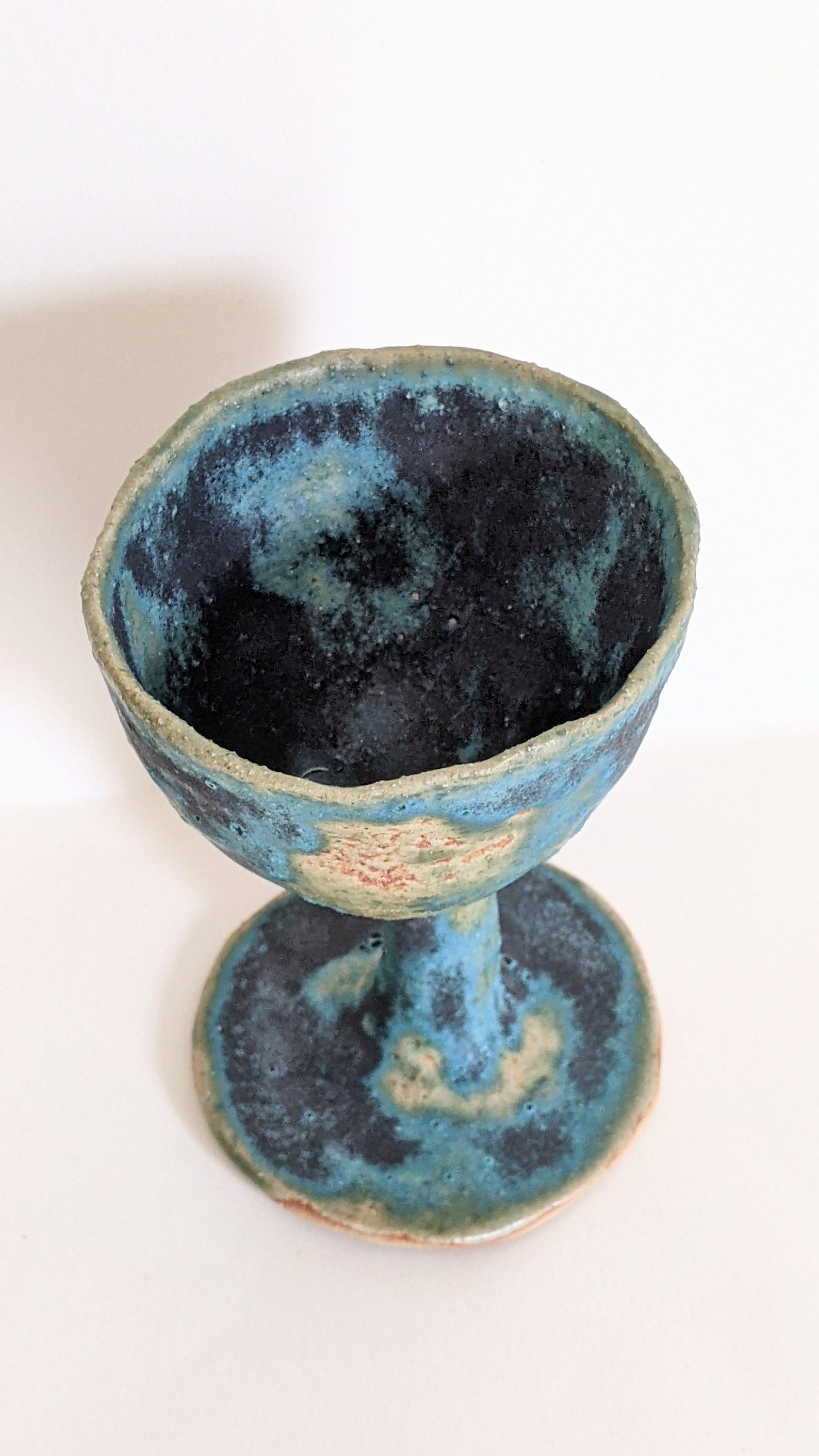 Turquoise Ceramic Wine Cup/ Ceramic Wine Glass/ Ceramic Goblet - Etsy