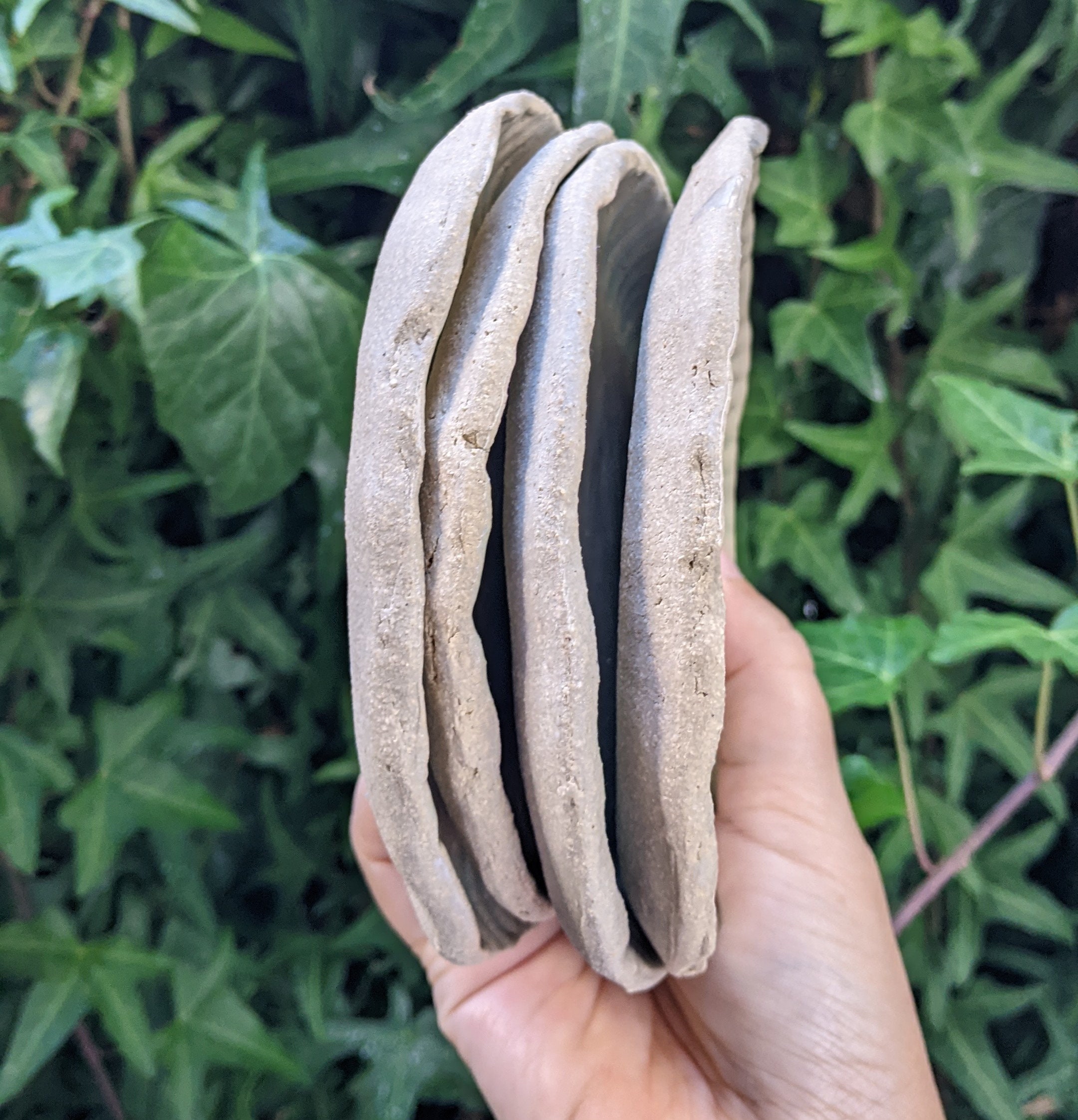 Set of 4 Handmade Rustic Green Plates 13-13.5 Cm - Etsy