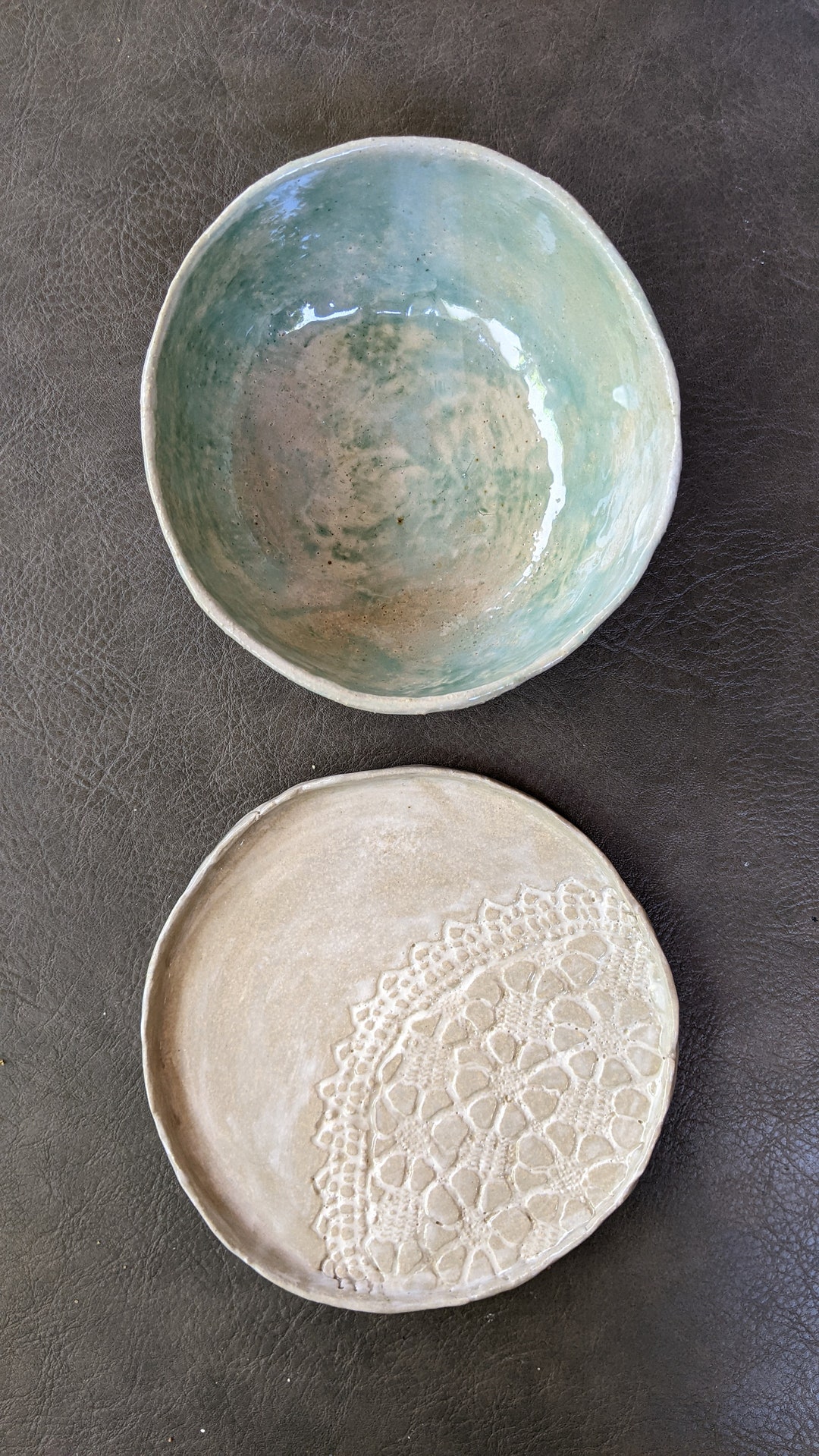 Ceramic Bowl & Plate Set - Etsy