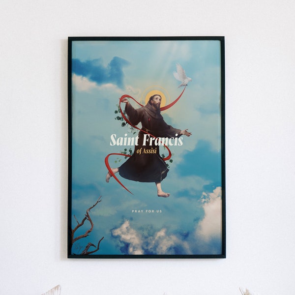 Saint Francis of Assisi Poster - Etsy
