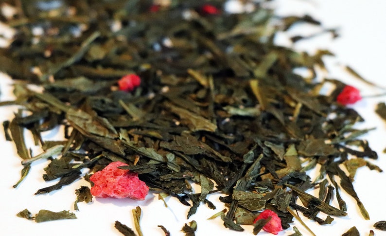 Raspberry Infusion Green Tea / Loose Leaf Tea / Green Tea / - Etsy