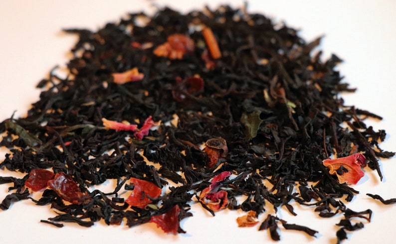 Raspberry Black Tea and White Tea / Loose Leaf Tea / Fruit Tea | Etsy