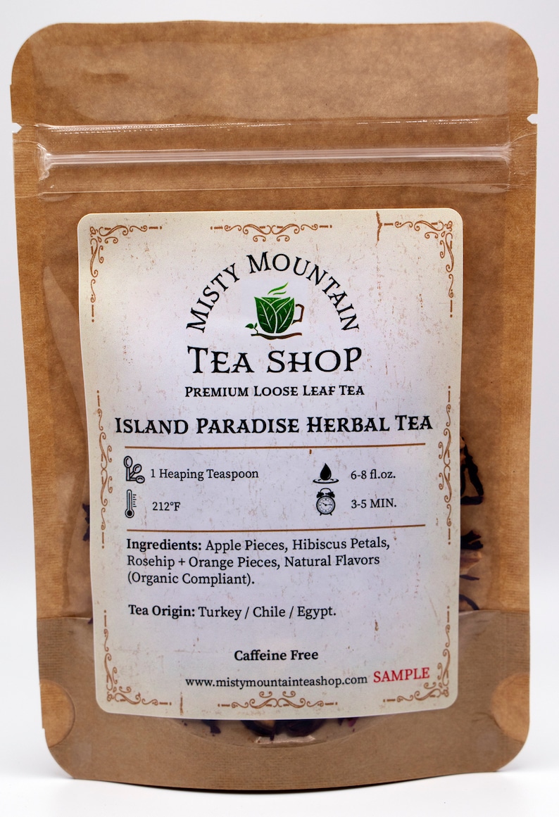 Island Paradise Herbal Tea / Fruit Tea / Holiday Tea / Citrus - Etsy