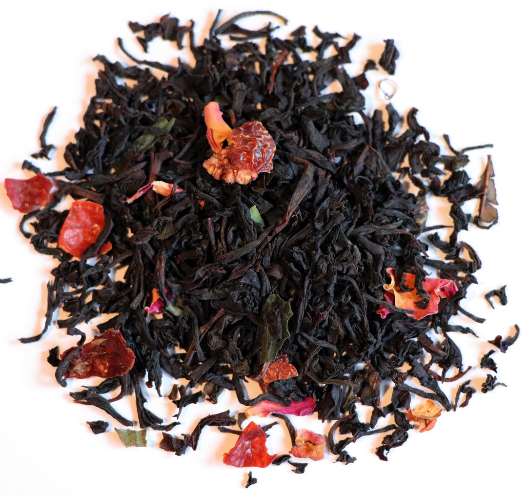 Raspberry Black Tea and White Tea / Loose Leaf Tea / Fruit Tea ...