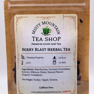 Berry Blast Herbal Tea - Organic / Fruit Tea / Holiday Tea / Birthday ...