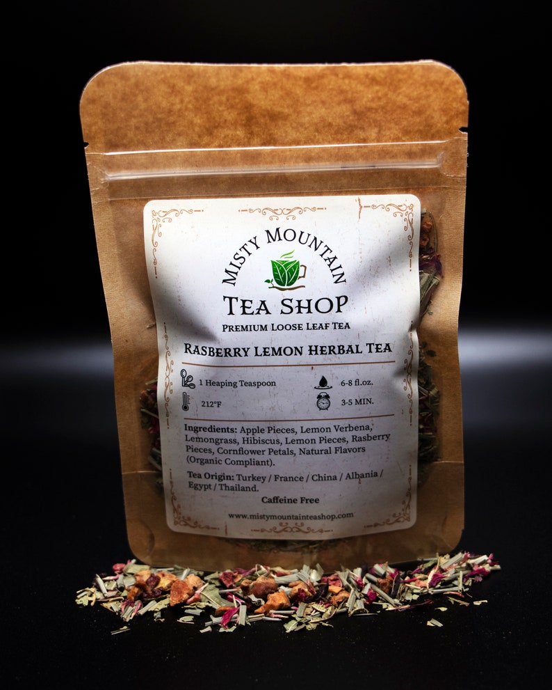 Raspberry Lemon Herbal Tea / Fruit Tea / Raspberry Tea / Loose - Etsy