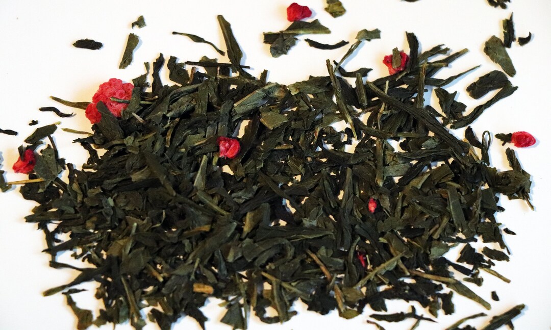 Raspberry Infusion Green Tea / Loose Leaf Tea / Green Tea / Tea Gift ...
