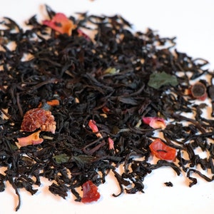 Raspberry Black Tea and White Tea / Loose Leaf Tea / Fruit Tea ...