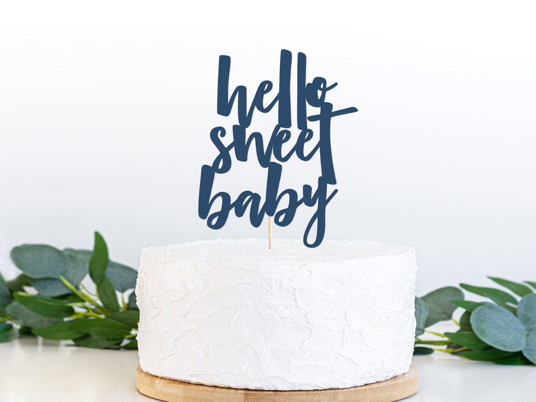 Hello Sweet Baby Cake Topper - Boho Baby Shower Cake Topper - Ships ...