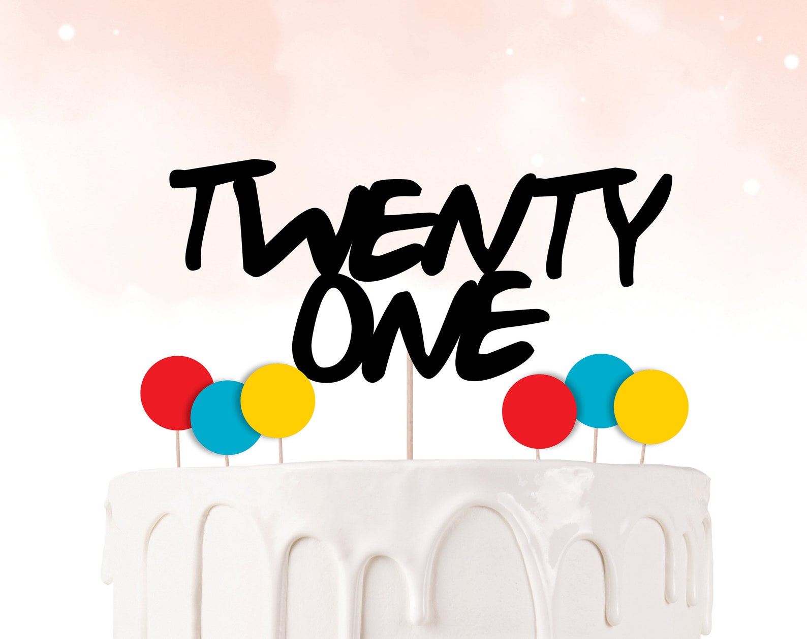 Custom Age Friends Cake Topper With Dots! Friends Theme Party - Friends ...