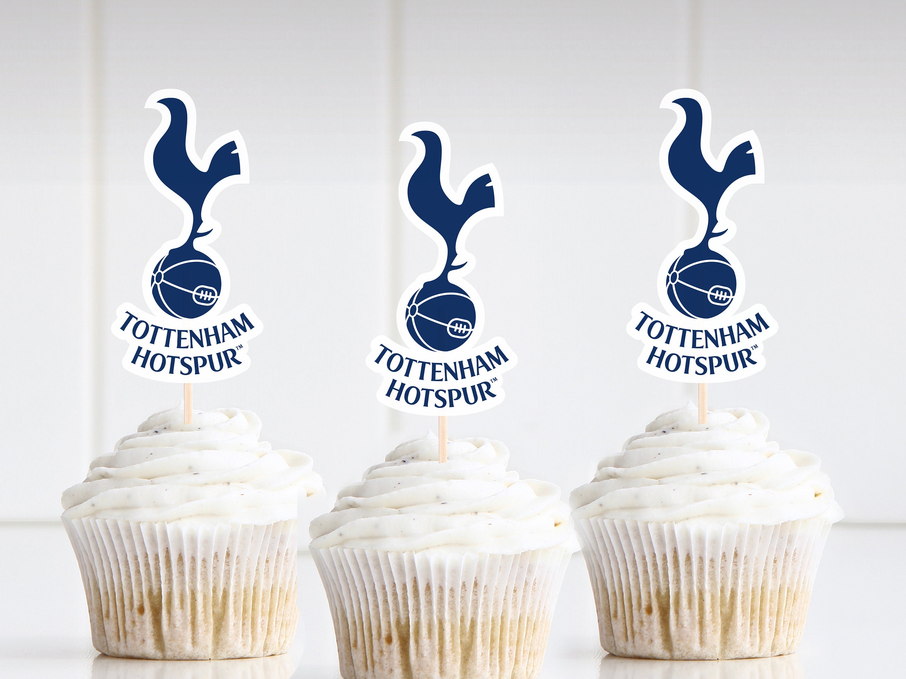 12 Tottenham Hotspur Cupcake Toppers - Etsy 12 Tottenham Hotspur Cupcake Toppers - Etsy