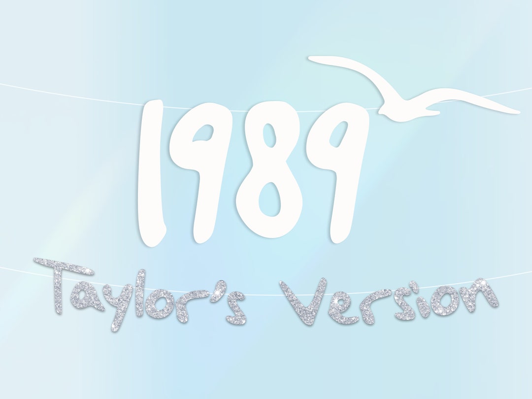 Customizable 1989 Taylor's Version Party Banner Custom Year and Name ...