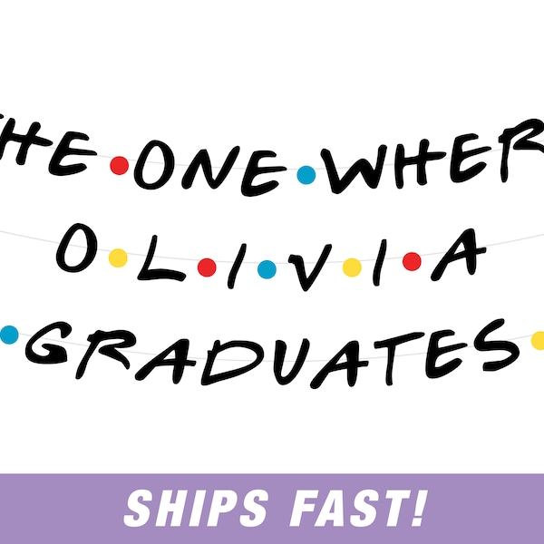 Friends Graduation Banner - Etsy