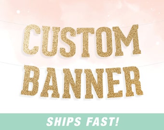 Personalized Custom Happy Birthday Banner Kit With String | Etsy