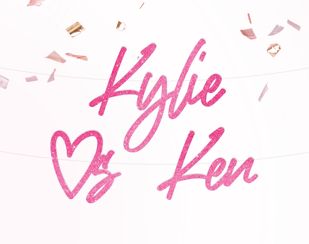 Beautiful Couples Banner Kit - Customize Any Name - Perfect ...