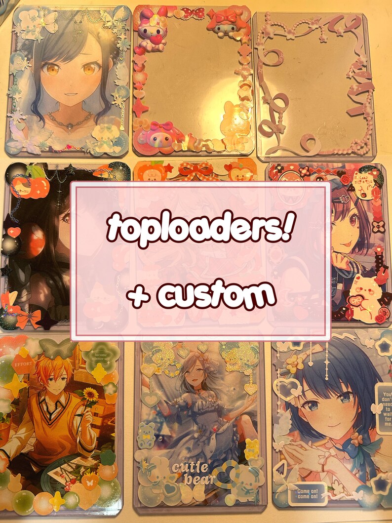 Kpop Anime Photocard Holders / Toploaders (custom & Premade!) - Etsy