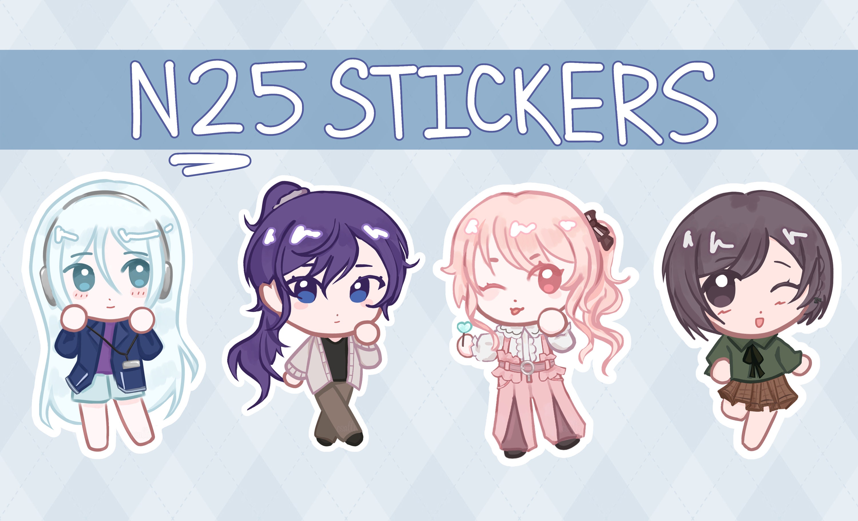 Nightcord at 25 N25 Project Sekai Die Cut Stickers / Pjsk - Etsy